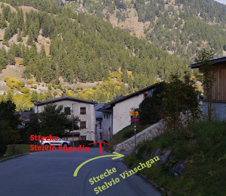 Strecke STELVIO VINSCHGAU ab Santa Maria: